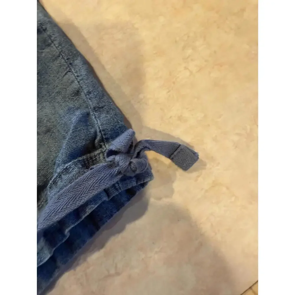 Shorts | Womens Cargo Shorts Denim Chambray Blue Utility Pocket Button ...
